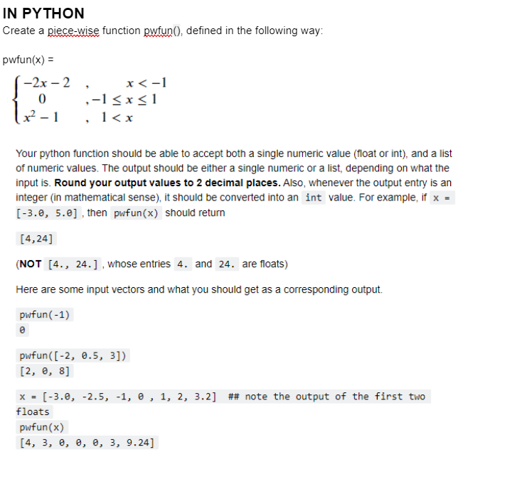 Solved Hello please solve the following in python. Make sure | Chegg.com