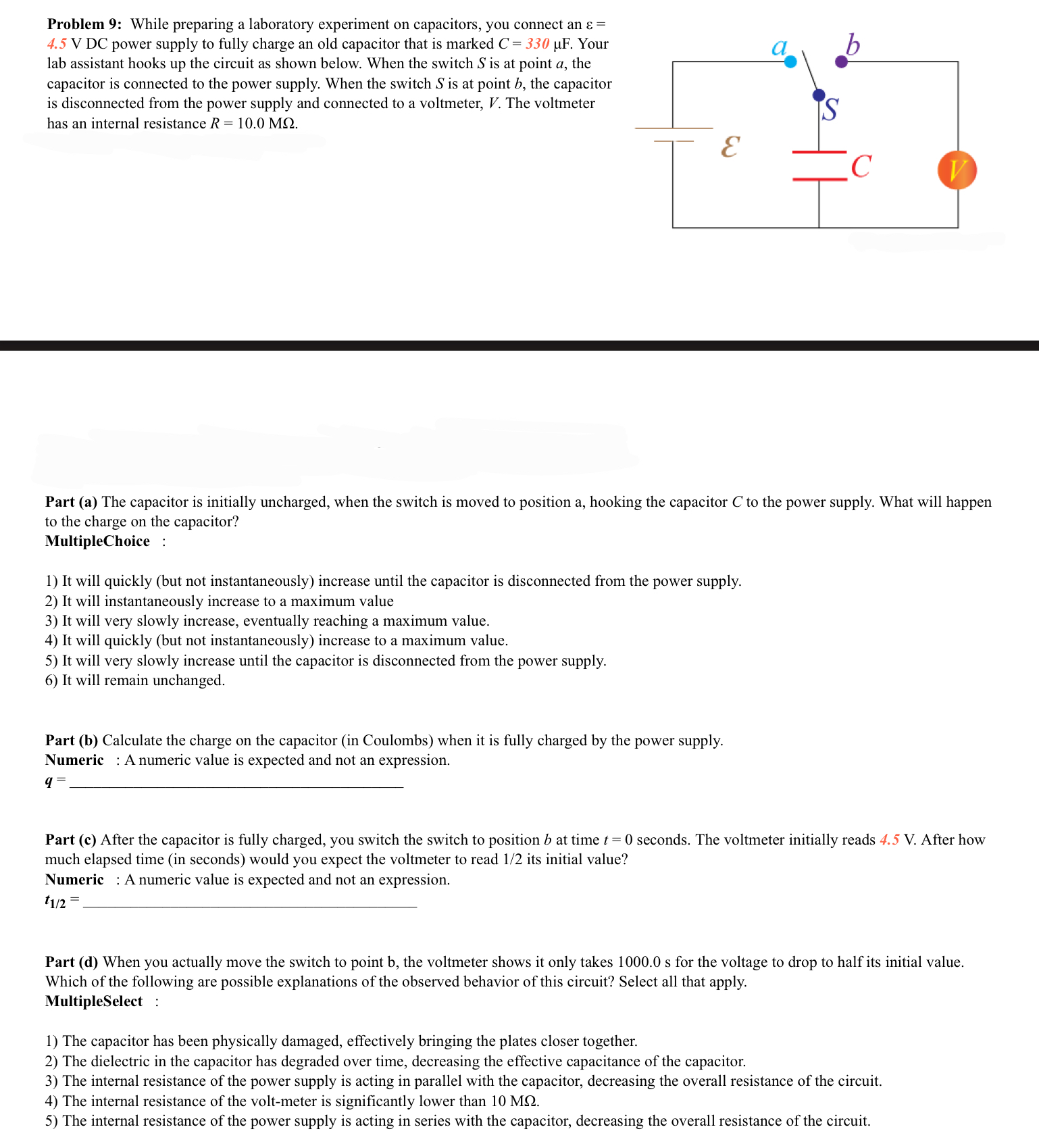 Solved Problem 9: While preparing a laboratory experiment on | Chegg.com