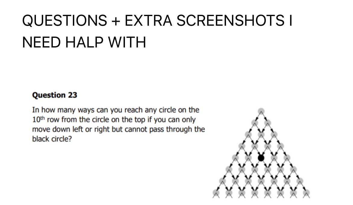 Solved Question 23In how many ways can you reach any circle | Chegg.com
