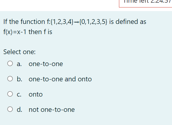 Solved If the function f:{1,2,3,4}→{0,1,2,3,5} is defined as | Chegg.com