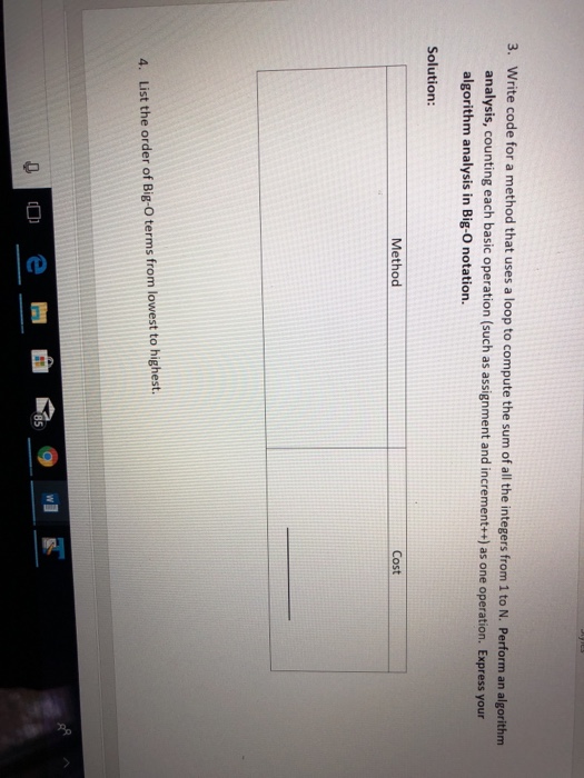 Solved Write Code For A Method That Uses A Loop To Compute