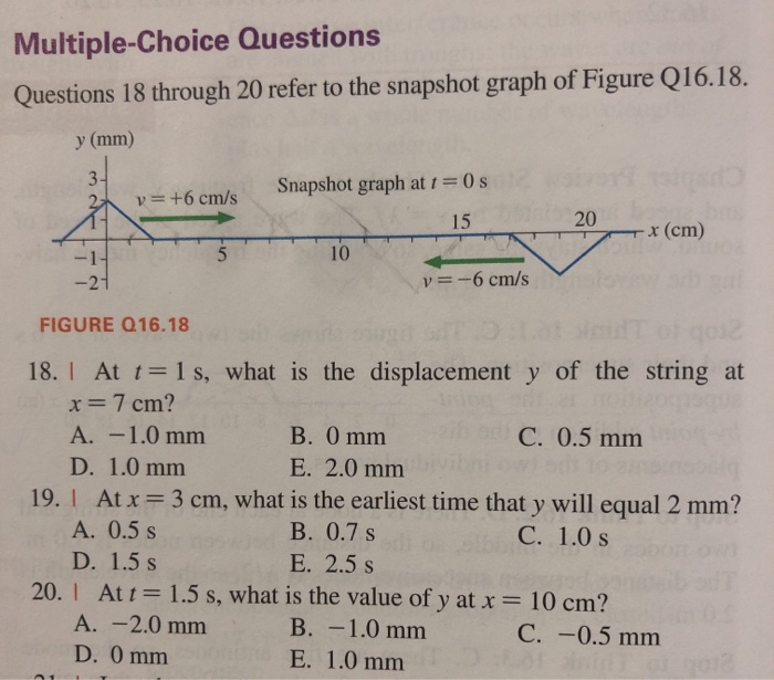 Solved Multiple-Choice Questions Questions 18 through 20 | Chegg.com