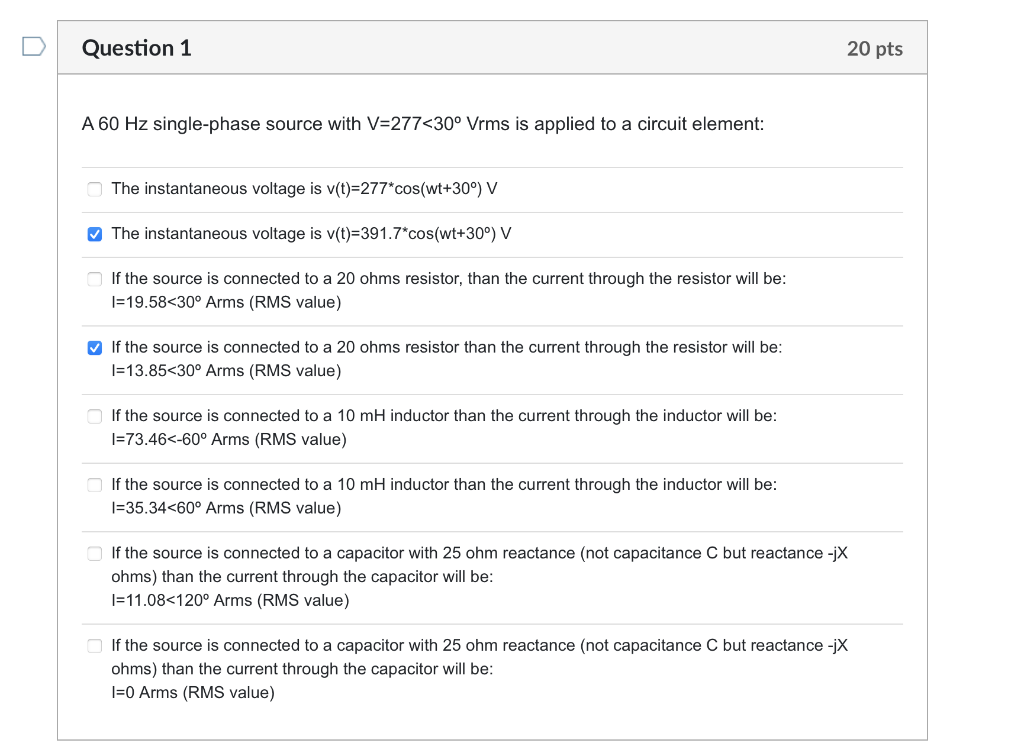 Solved A 60 Hz single-phase source with V=277