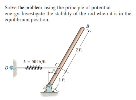 Solve the problem using the principle of potential | Chegg.com