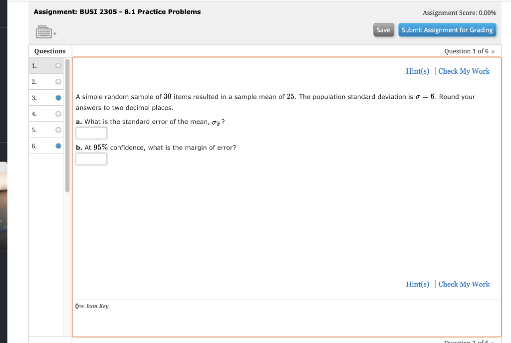 Solved Assignment: BUSI 2305 - 8.1 Practice Problems | Chegg.com