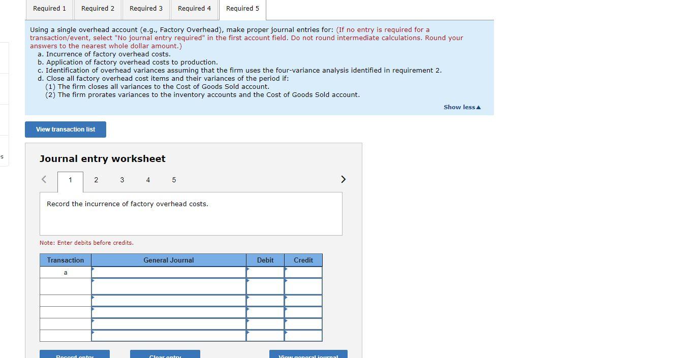 Solved Simpson Manufacturing has the following standard cost | Chegg.com