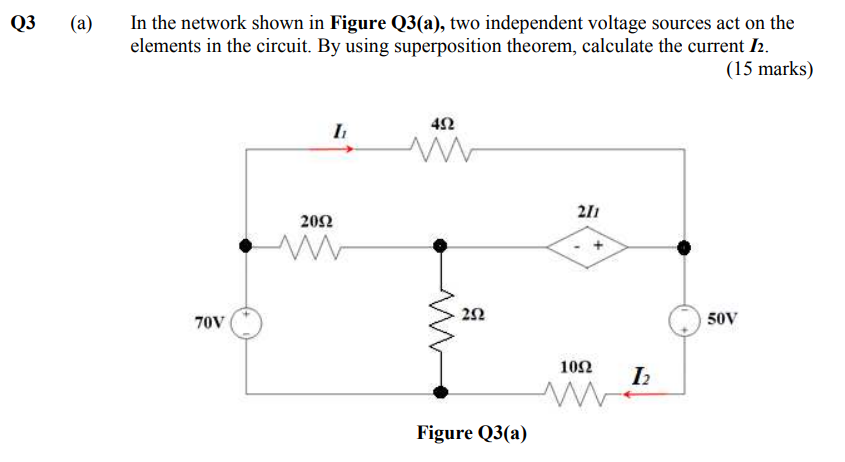 Solved Q3 (a) In the network shown in Figure Q3(a), two | Chegg.com