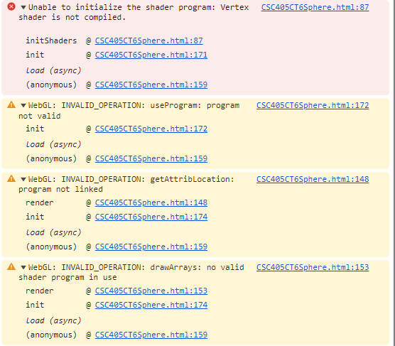Solved I am trying to render a sphere in WebGL and keep | Chegg.com Solved I am trying to render a sphere in WebGL and keep | Chegg.com