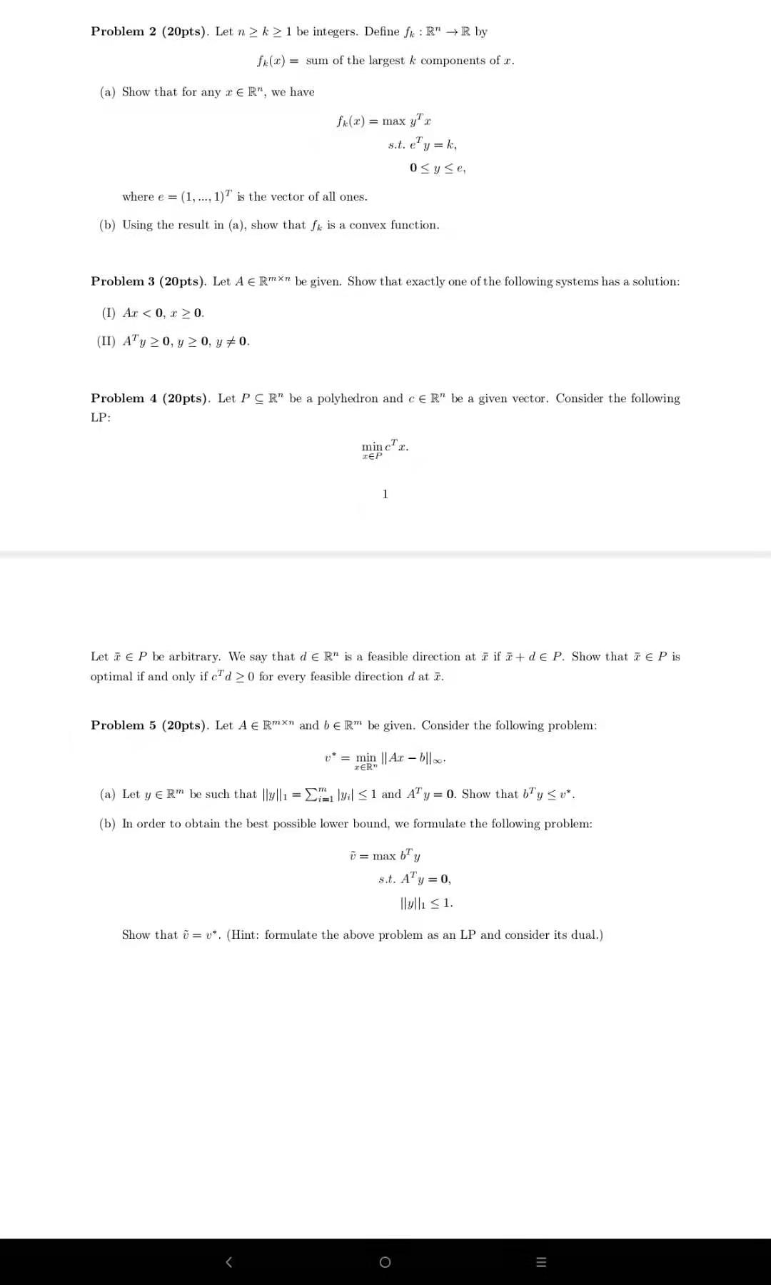 Solved Problem 2 (20pts). Let n≥k≥1 be integers. Define | Chegg.com