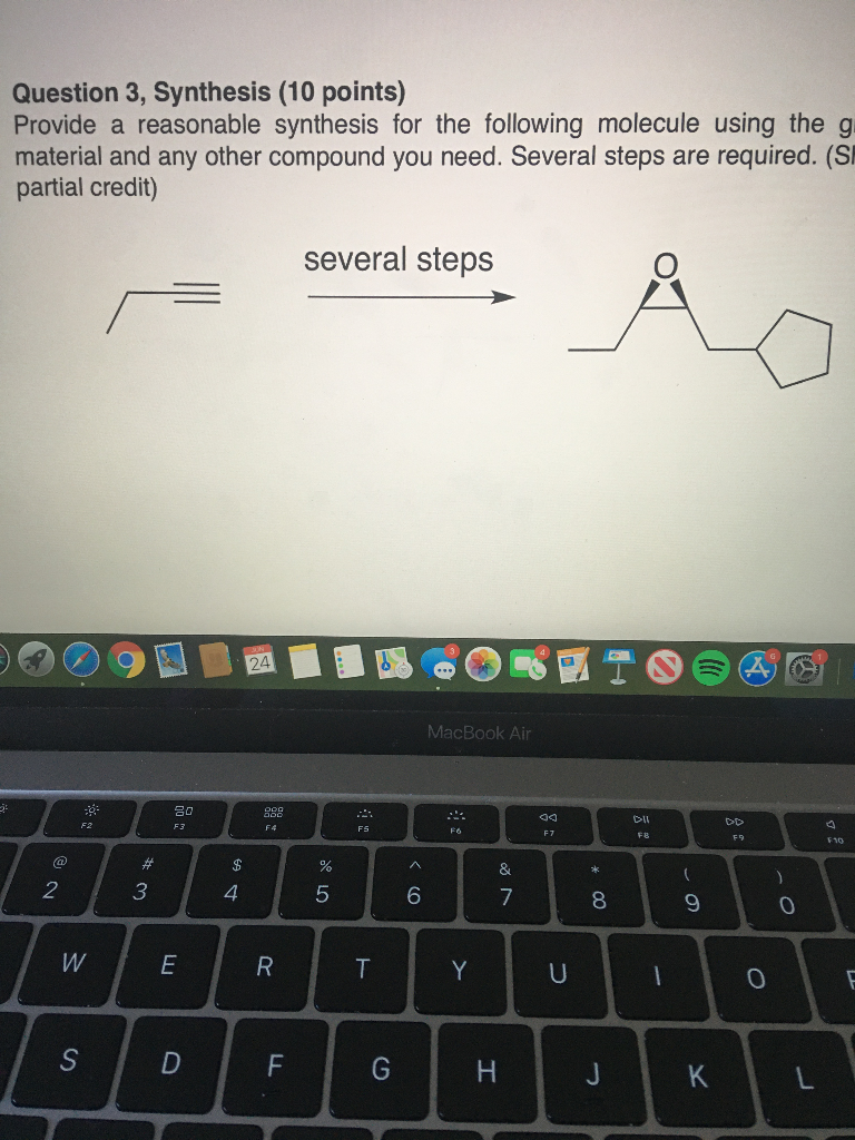 Solved Provide a reasonable synthesis for the following | Chegg.com