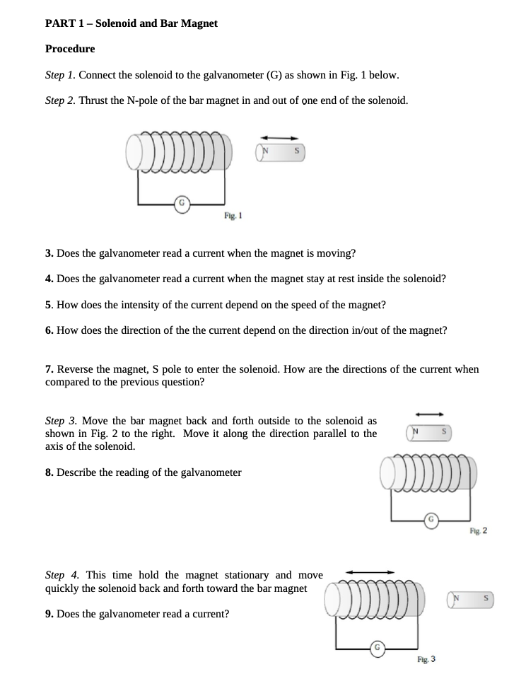 INDUCED EMF PH 102 EXPERIMENT Introduction The | Chegg.com