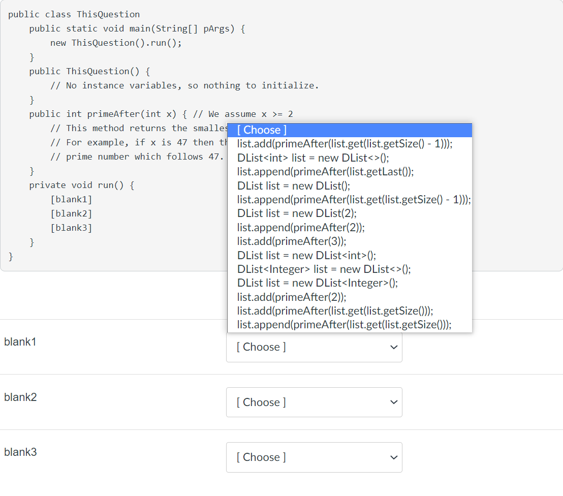Solved Consider the DList class provided in the Module 6 | Chegg.com