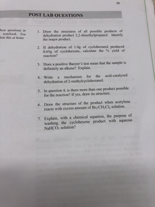 Solved POST LAB QUESTIONS hese questions in notebook You | Chegg.com