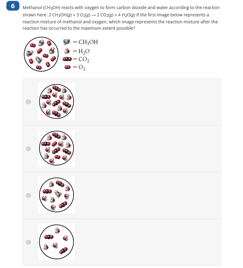 Solved Methanol (CH3OH) reacts with oxygen to form carbon | Chegg.com