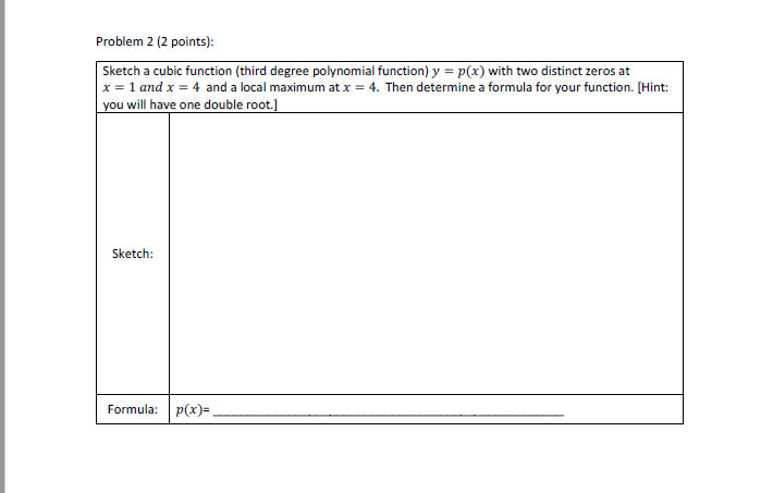 Activity 4 - Working with Polynomial Functions and | Chegg.com