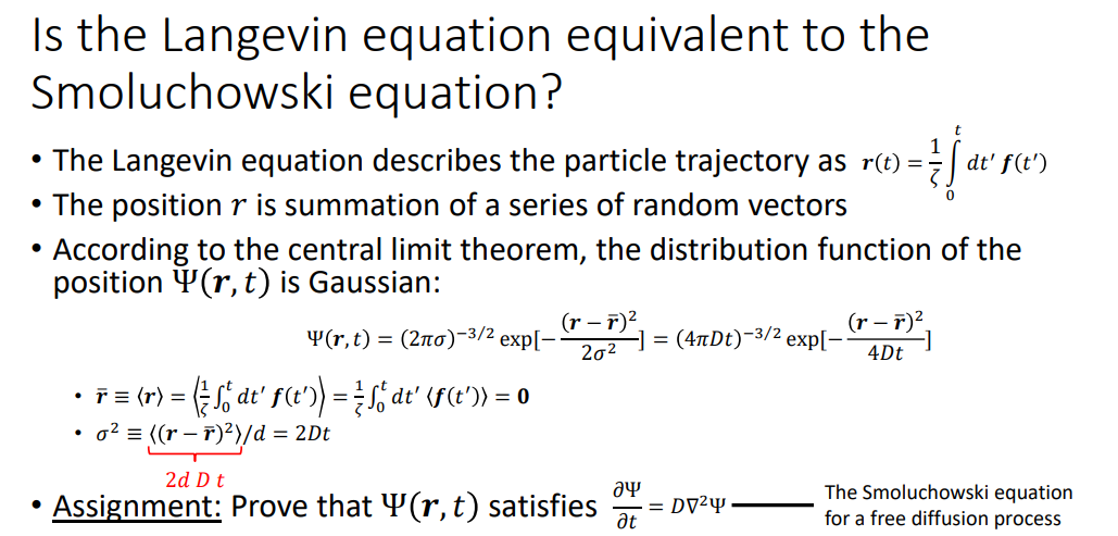 Solved Is the Langevin equation equivalent to the | Chegg.com