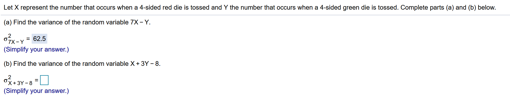 Solved Let X represent the number that occurs when a 4-sided | Chegg.com