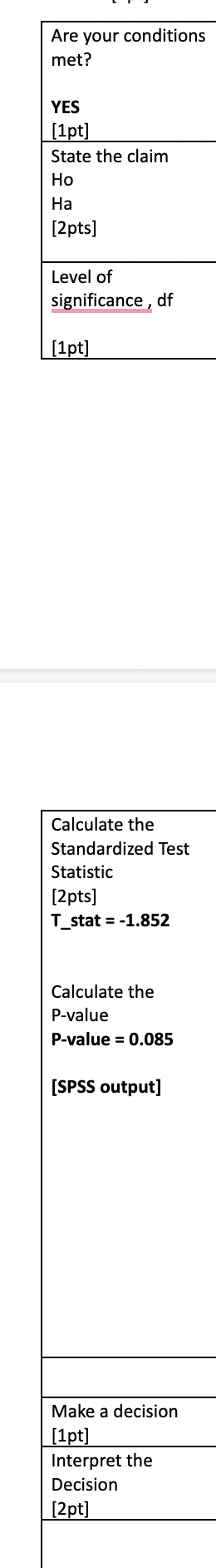 Solved Exerclse 13 - SPSS WORK - (20. pts ) - The template | Chegg.com
