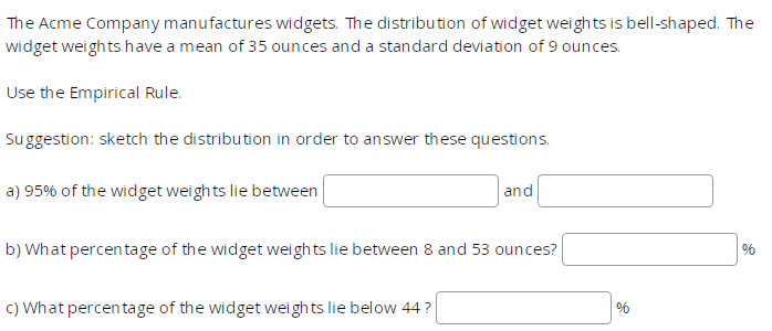 Solved The Acme Company manufactures widgets. The | Chegg.com