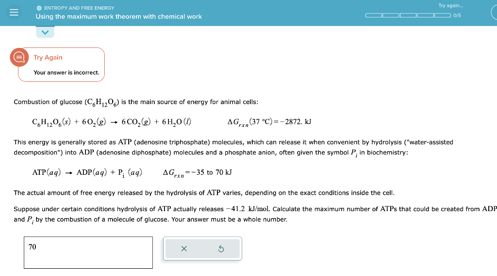 Solved ENTROPY AND FREE ENERGY Using the maximum work | Chegg.com