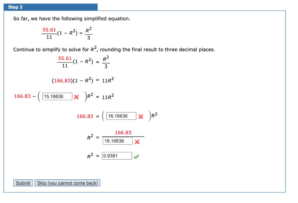Solved Step 3 So far, we have the following simplified | Chegg.com