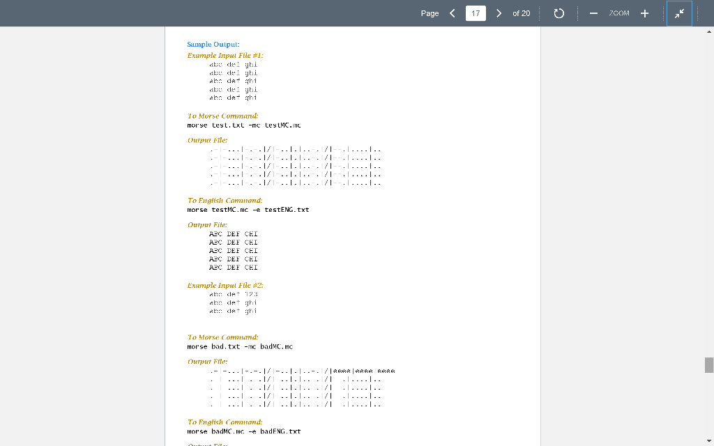Solved Page 12 > of 20 ZOOM + Part 3 - Programming | Chegg.com