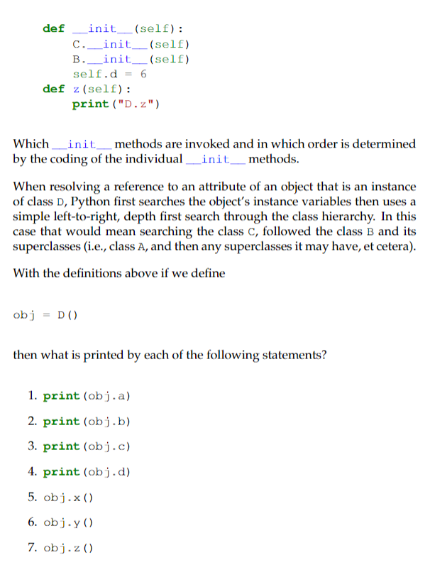 Solved Python supports a limited form of multiple | Chegg.com