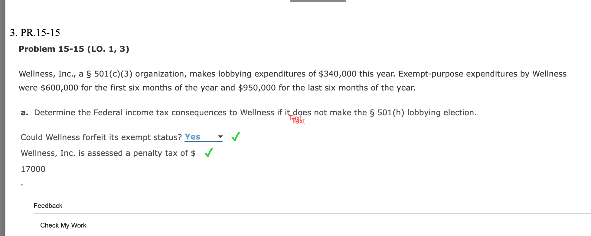 Problem 15-15 (LO. 1, 3) Wellness, Inc., a \\( \\S | Chegg.com