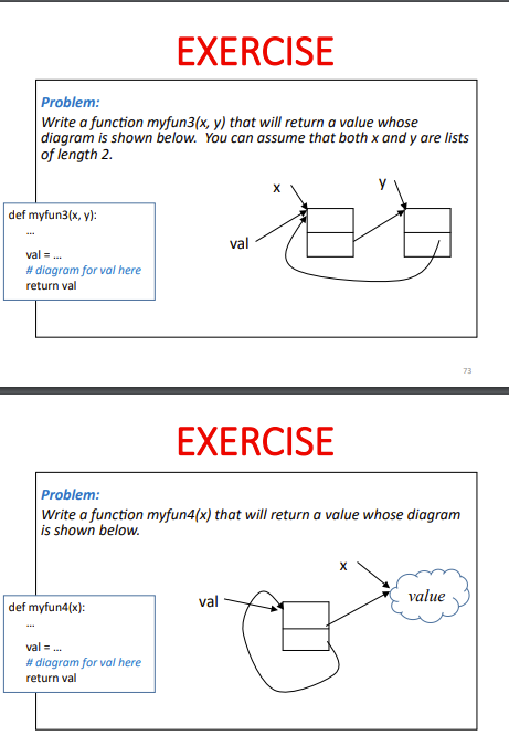 Solved Problem: Write a function myfun 3(x,y) that will | Chegg.com Solved Problem: Write a function myfun 3(x,y) that will | Chegg.com
