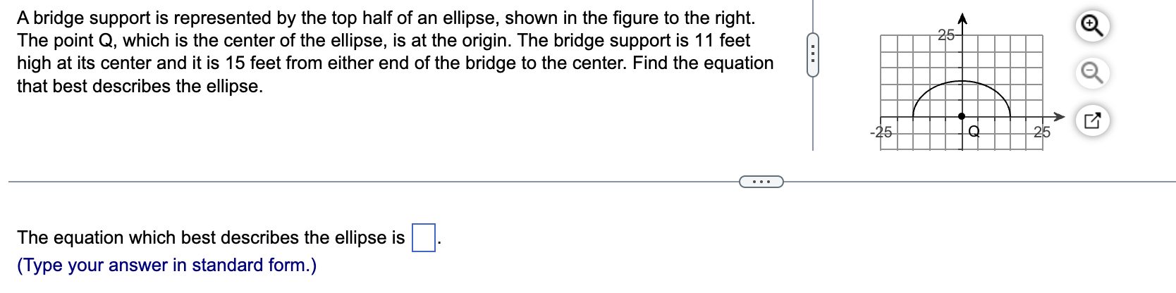 Solved 25- A bridge support is represented by the top half | Chegg.com