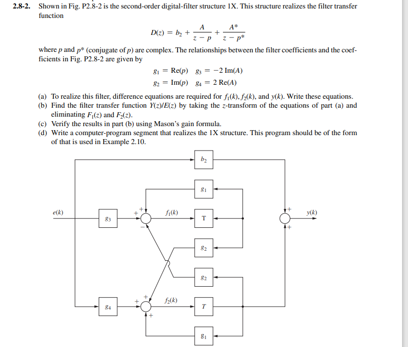 Solved 2. Shown in Fig. P2.8-2 is the second-order | Chegg.com
