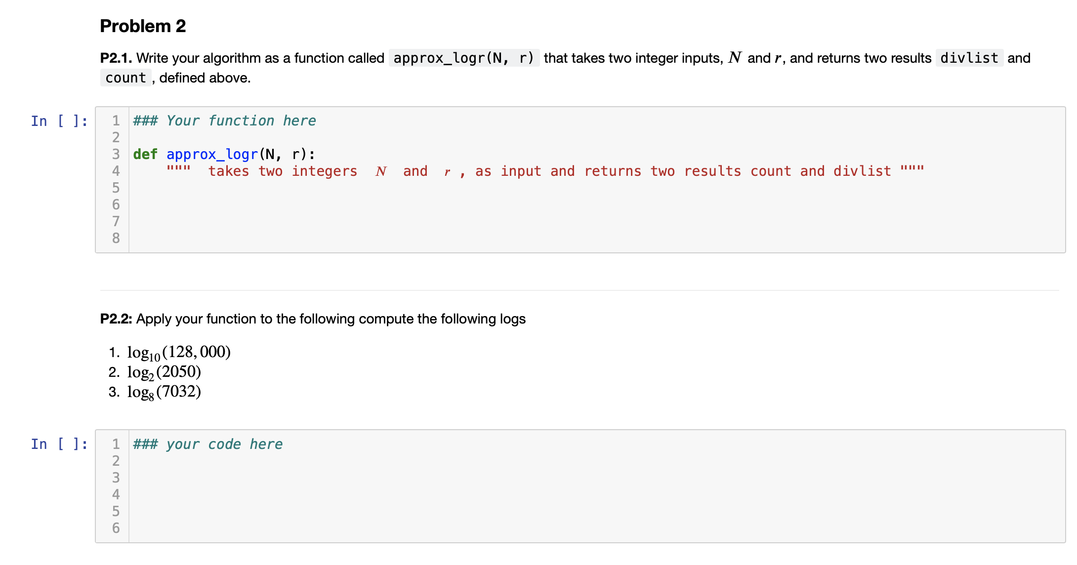 Solved Problem 1 Write A Python Program That Approximates Chegg
