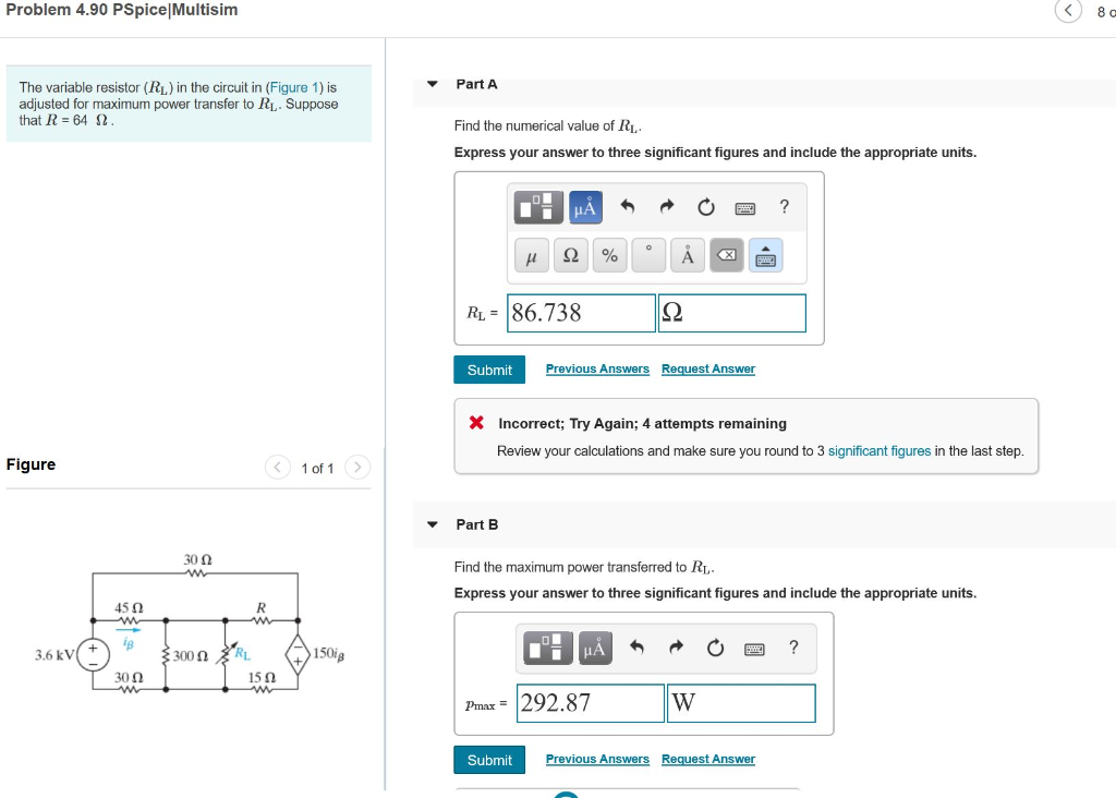 Solved Problem 4.90 PSpice Multisim