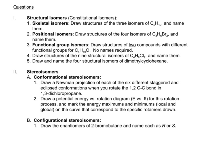 Solved Organic chemistry study of isomers using molecular | Chegg.com