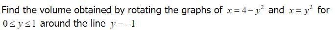 Solved Use washer, shell or disk method for solving. Draw a | Chegg.com