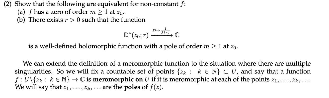 Solved (2) Show that the following are equivalent for | Chegg.com