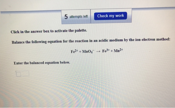Solved 5 attempts left Check my work Click in the answer box | Chegg.com