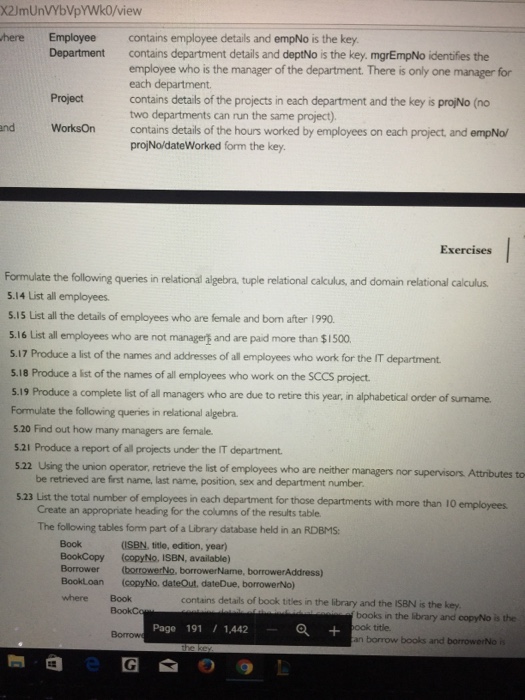 Solved Database Systems 6th E X HB1hBPMTX2JmUnVYbVpYWk0/view | Chegg.com