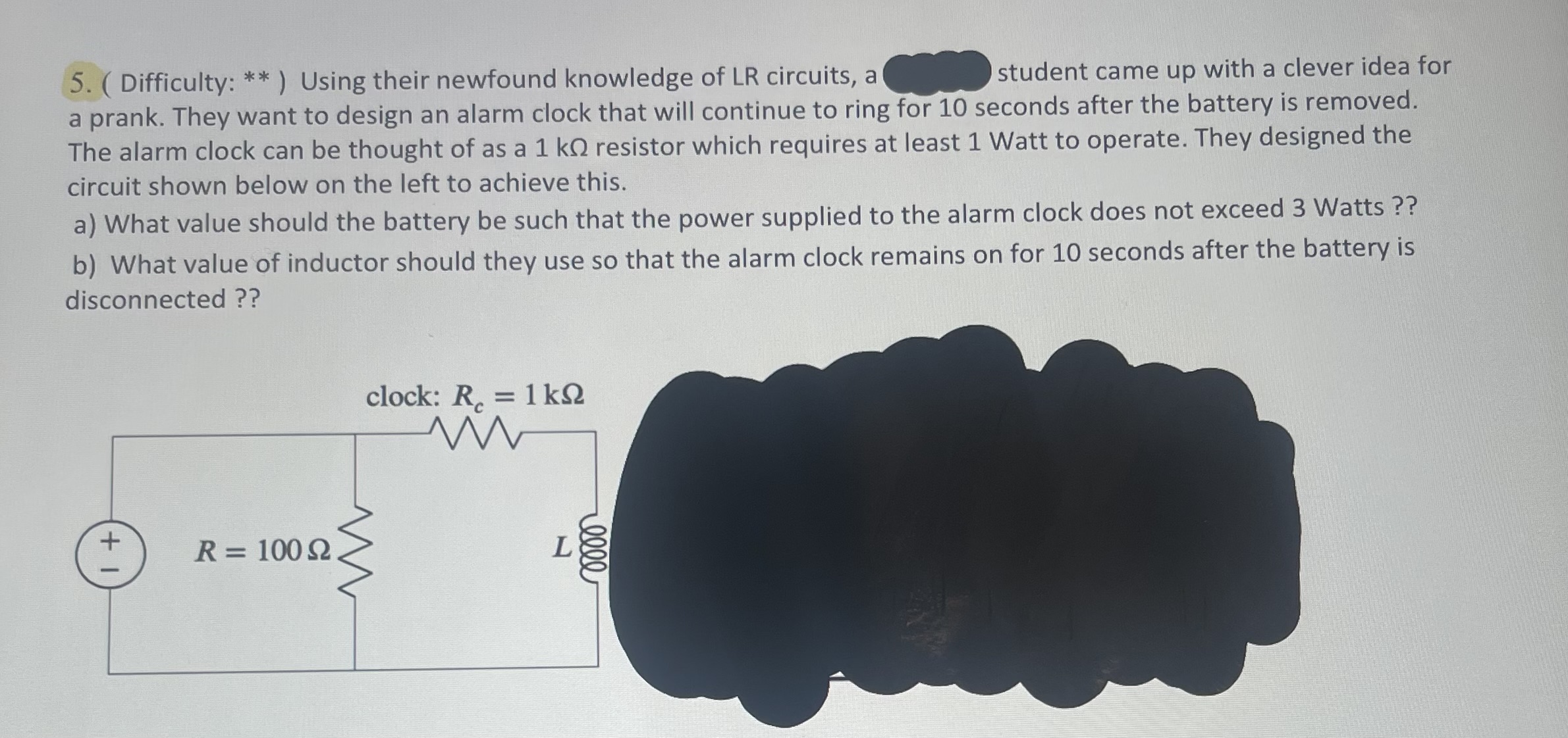 Solved Using their newfound knowledge of LR circuits, | Chegg.com