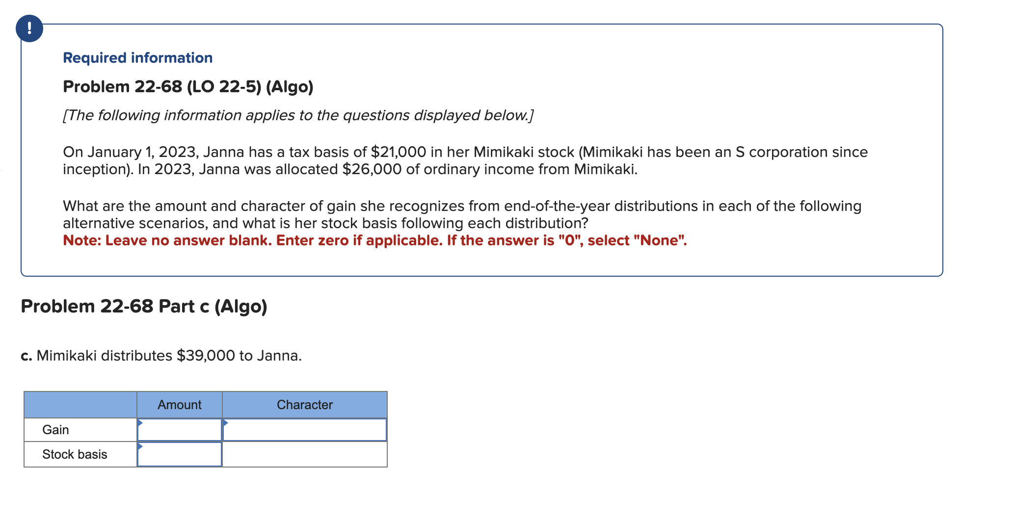 Solved !Required informationProblem 22-68 (LO | Chegg.com