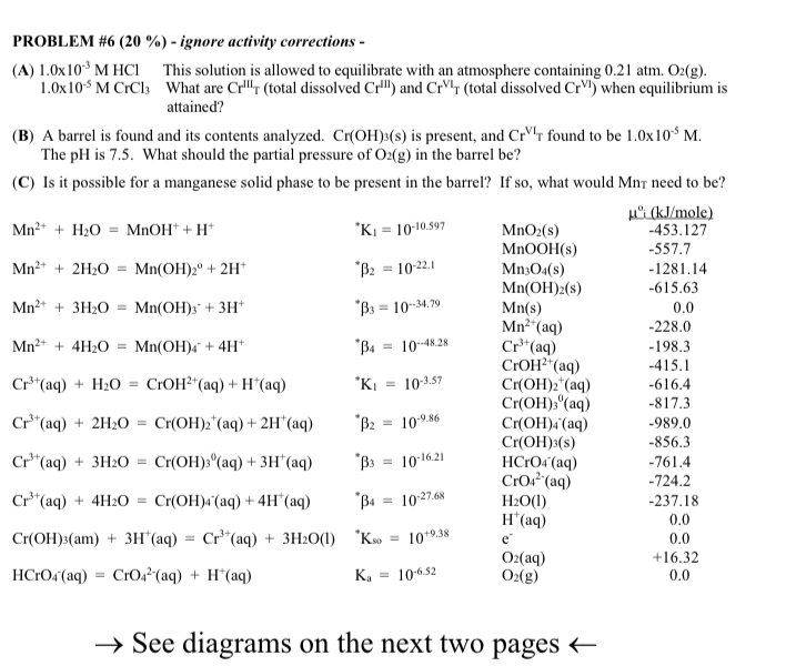 Solved PROBLEM #6 (20%) - ignore activity corrections - (A) | Chegg.com