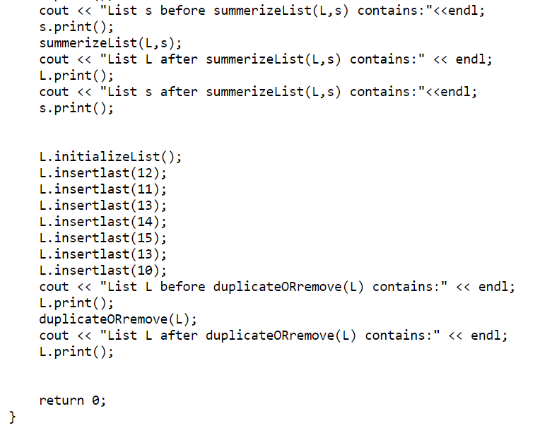 Solved Part 1: Starting from the unorderedLinkedList.h | Chegg.com