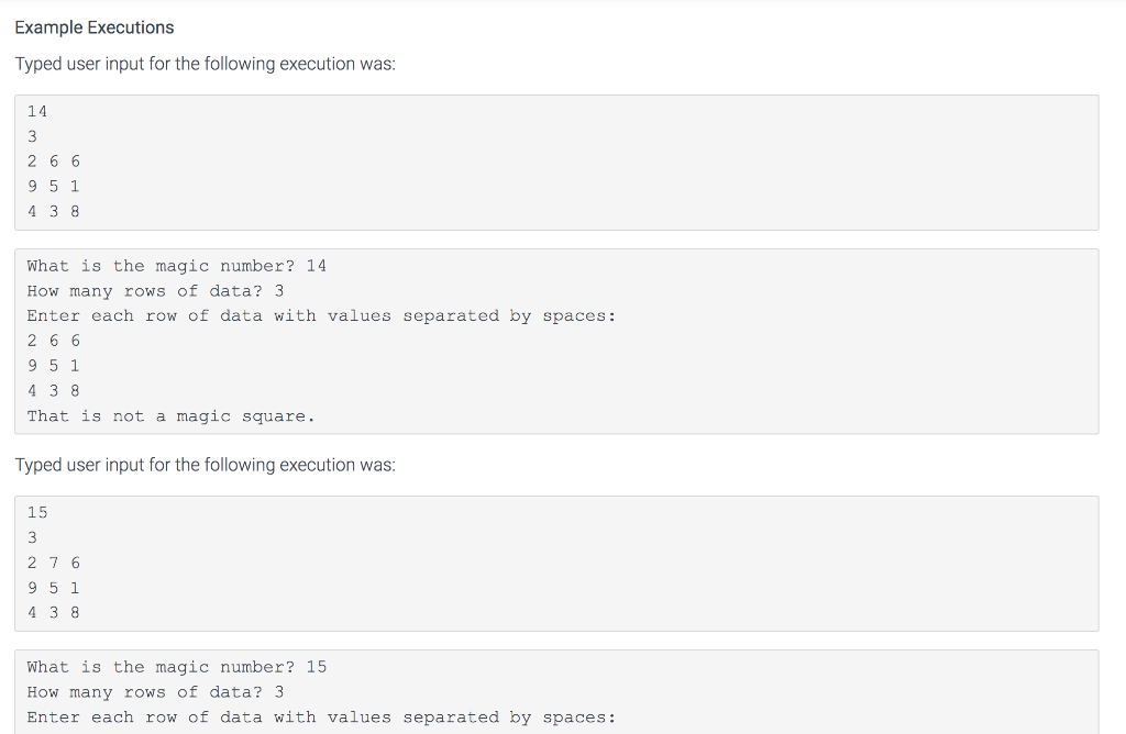 Solved Summary A magic square is a square where the sums of | Chegg.com