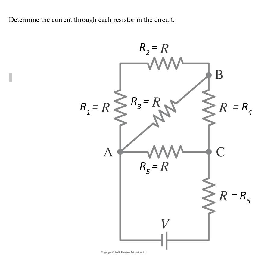 Solved Determine The Current Through Each Resistor In The