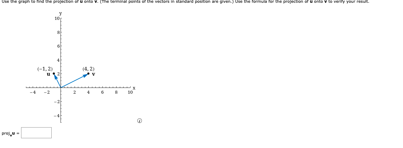 Solved (i) projvu= | Chegg.com