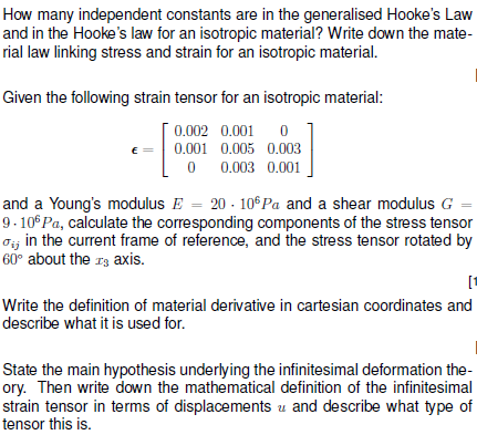 Solved How many independent constants are in the generalised | Chegg.com