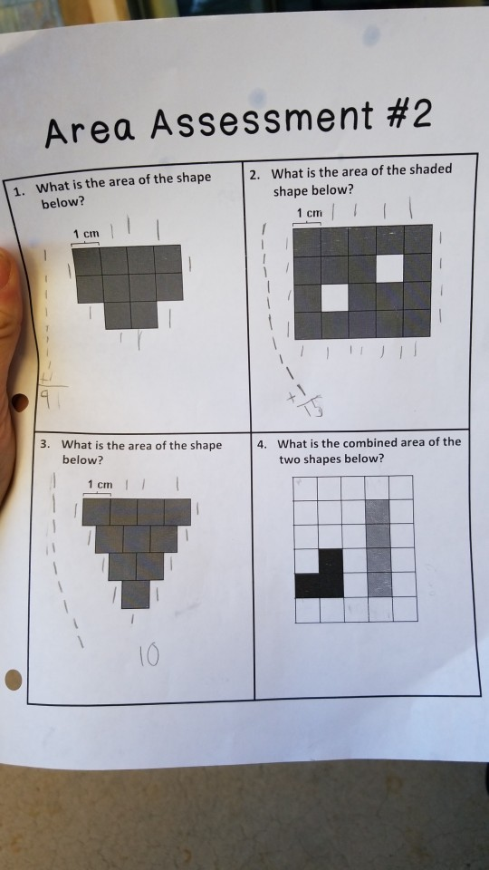 Solved Area Assessment #2 What is the area of the shape 2. | Chegg.com