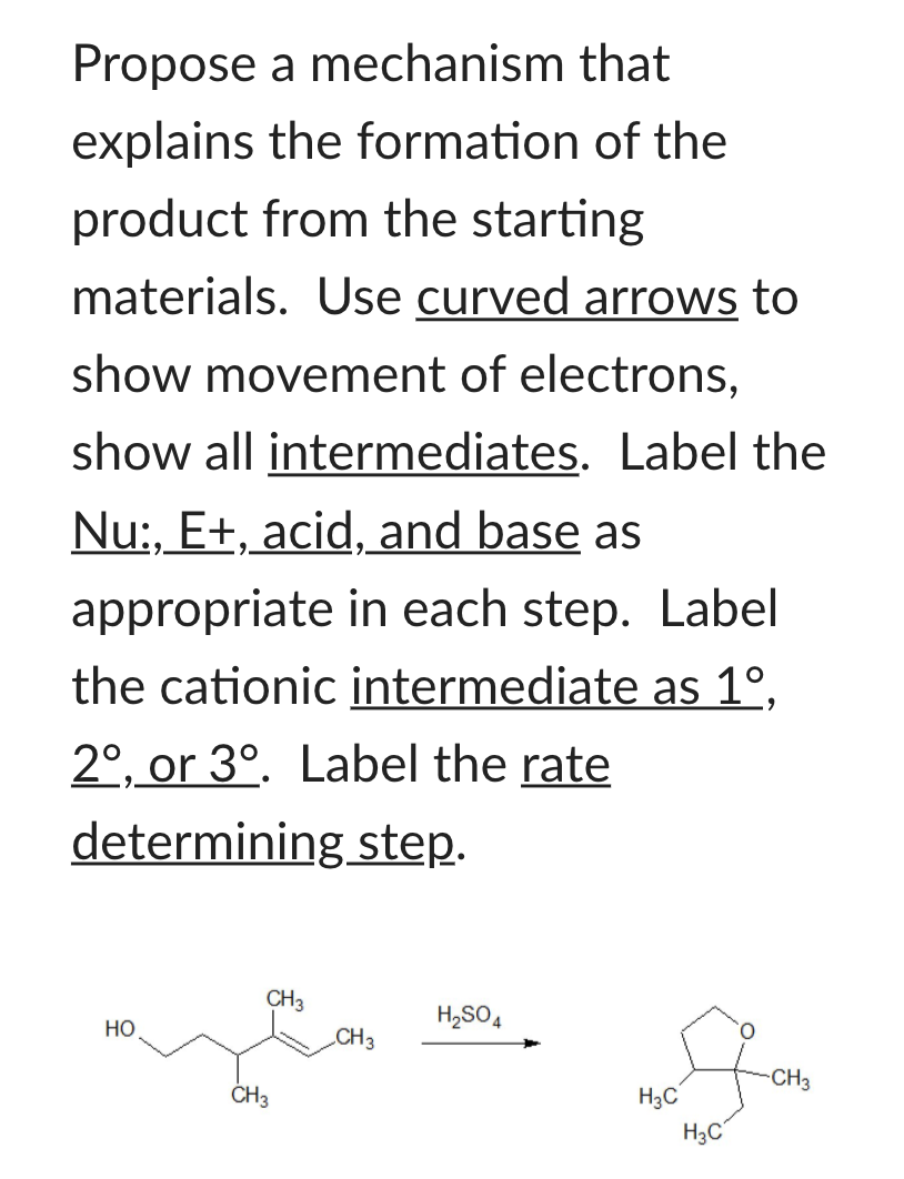 Solved Propose a mechanism that explains the formation of | Chegg.com