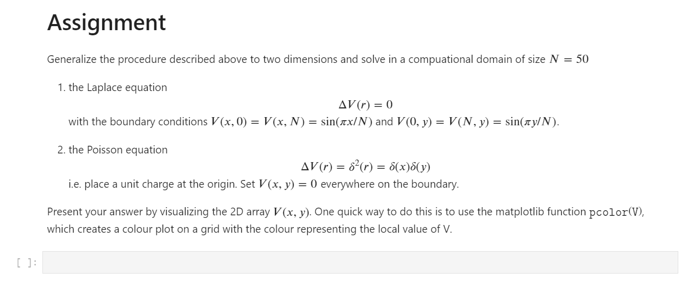 Solved Relaxation methods for solving the Laplace or Poisson | Chegg.com