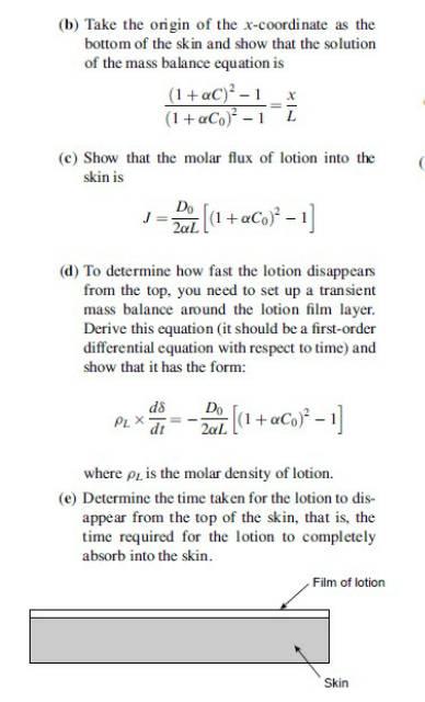 Solved (b) Take the origin of the x-coordinate as the bottom | Chegg.com